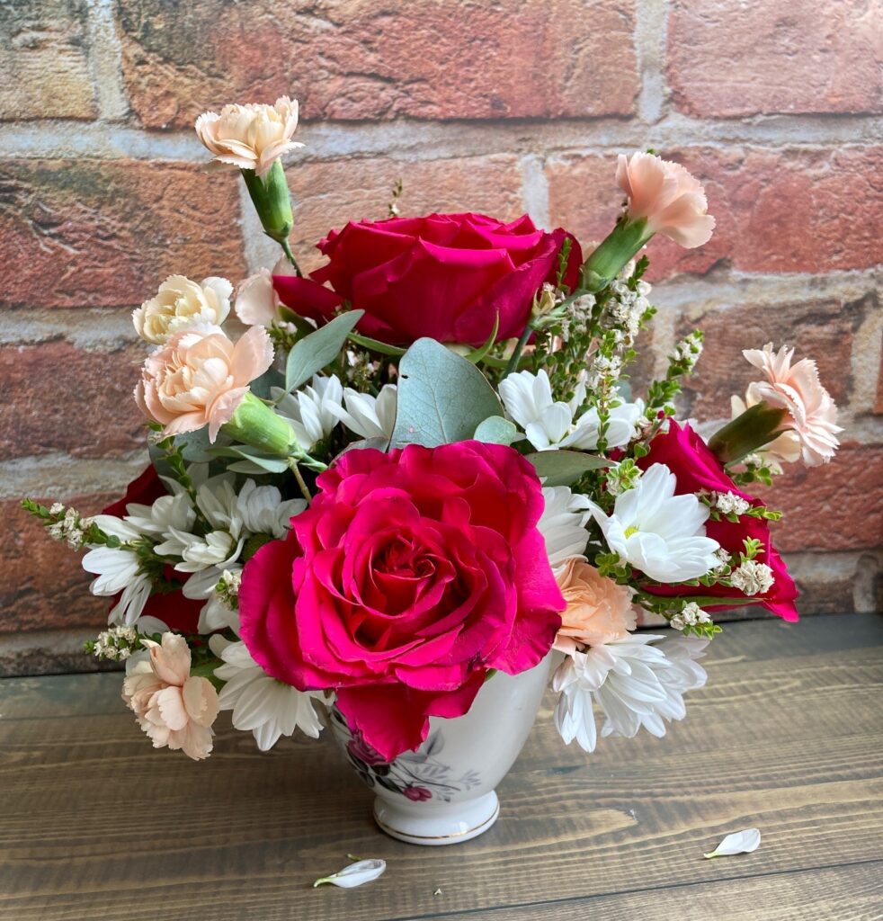 Fresh Floral Vintage Teacup Arrangement Workshop & High Tea Party ...